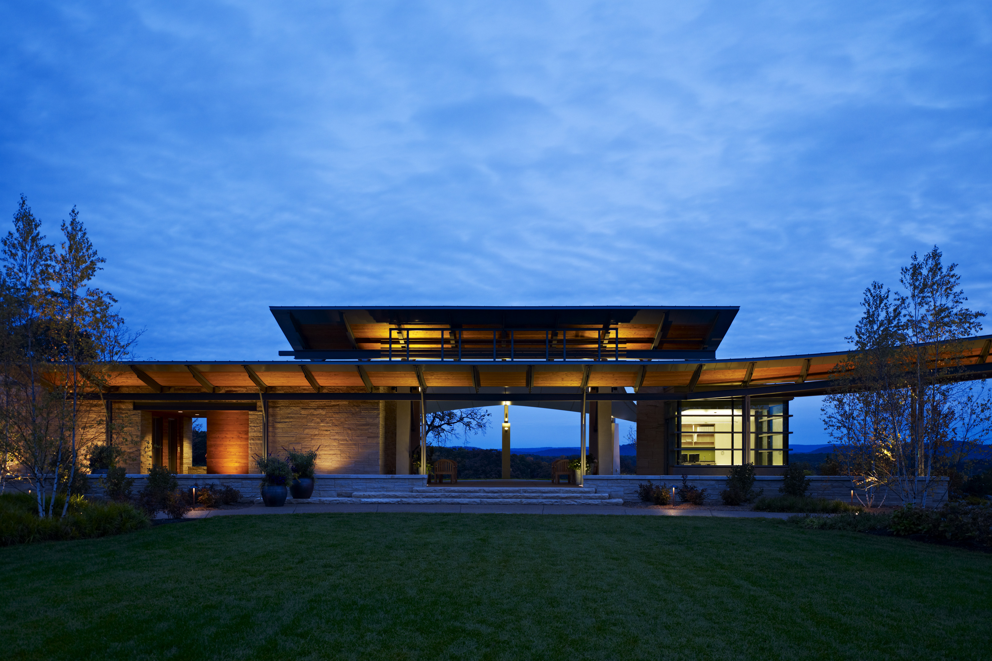 Overlook Pavilion - Penn State Arboretum - Overland Partners